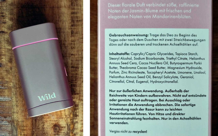 Wild-Deo im Test: Erfahrungen, Inhaltsstoffe und Verpackung