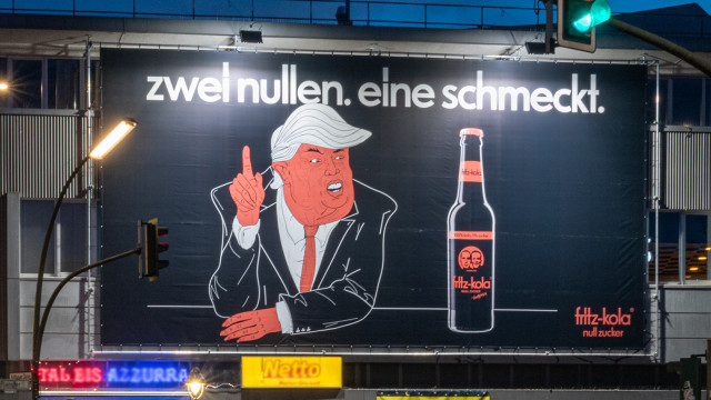 Fritz-Kola bekommt Shitstorm wegen Trump-Plakat – und antwortet mit ...